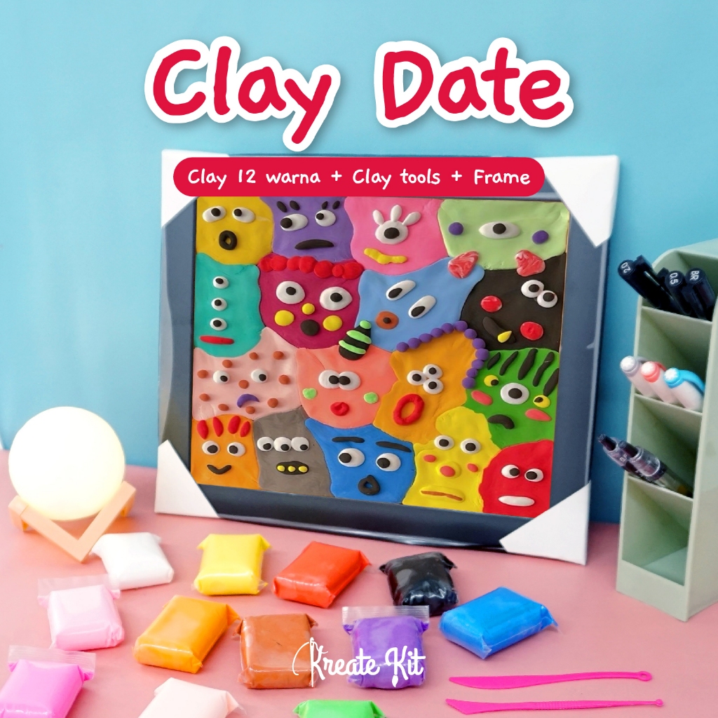Jual KREATE KIT DIY Couple Clay Date Set | Shopee Indonesia
