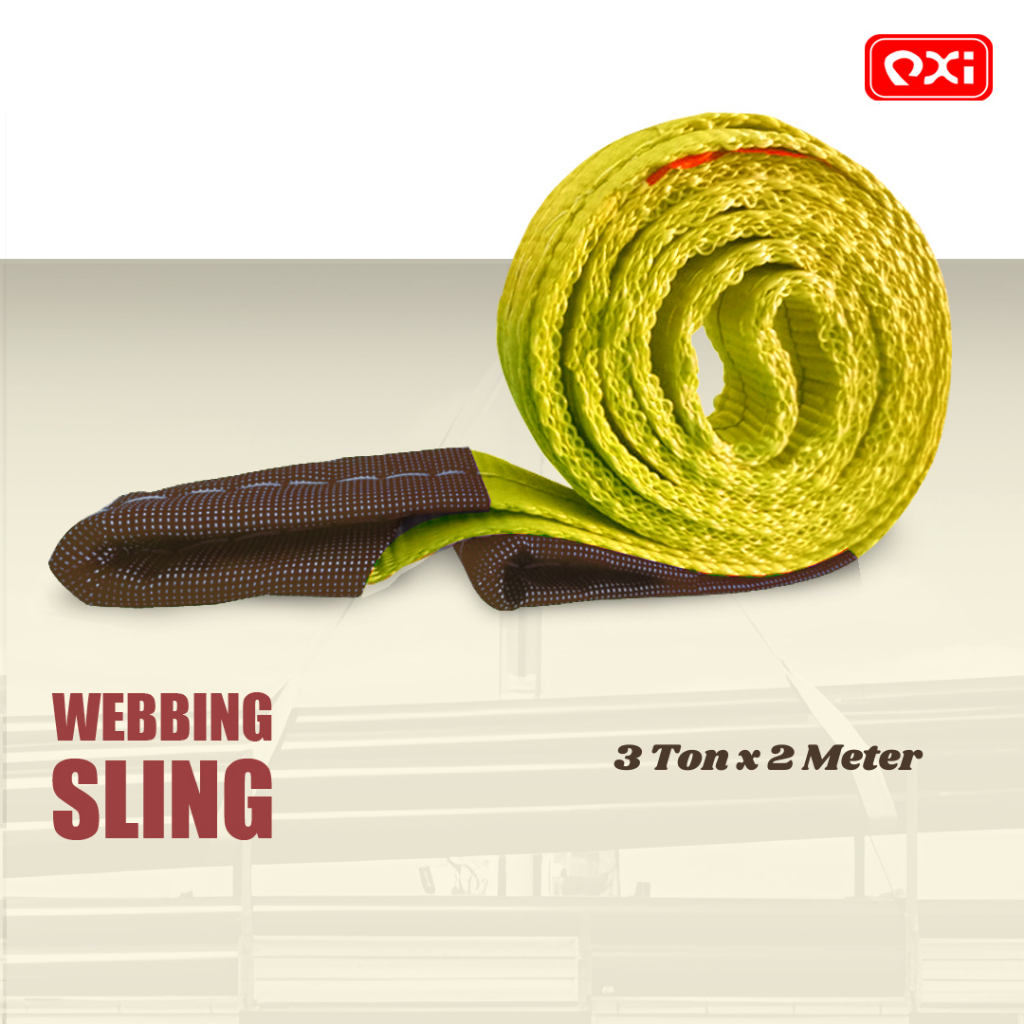 Jual Webbing Sling 3T X 2M / Webing Sling / Tali Angkat | Shopee Indonesia