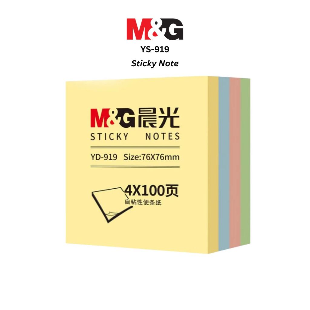 Jual Sticky Notes M&G AS33K105 Ukuran 3X3 Inch Sticky Notes 4 Warna ...