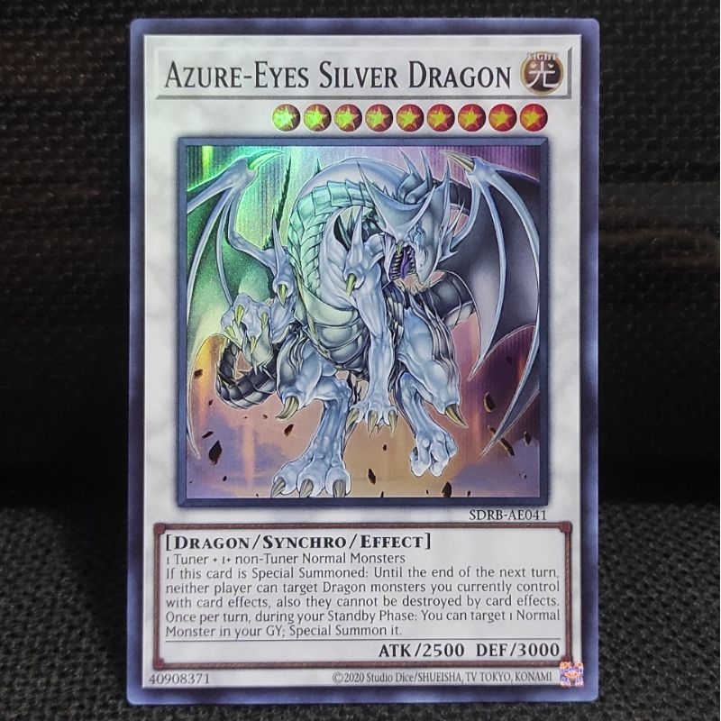 Jual Kartu Yugioh OCG AE Azure-Eyes Silver Dragon Super Rare SR ORI SDRB NM | Shopee Indonesia