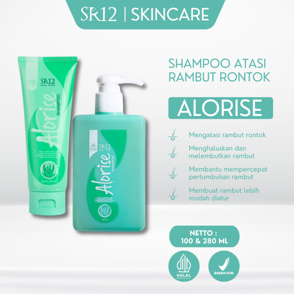 Jual Alorise Shampo SR12 Sampo Rambut Rontok Shampoo Herbal Aloevera ...