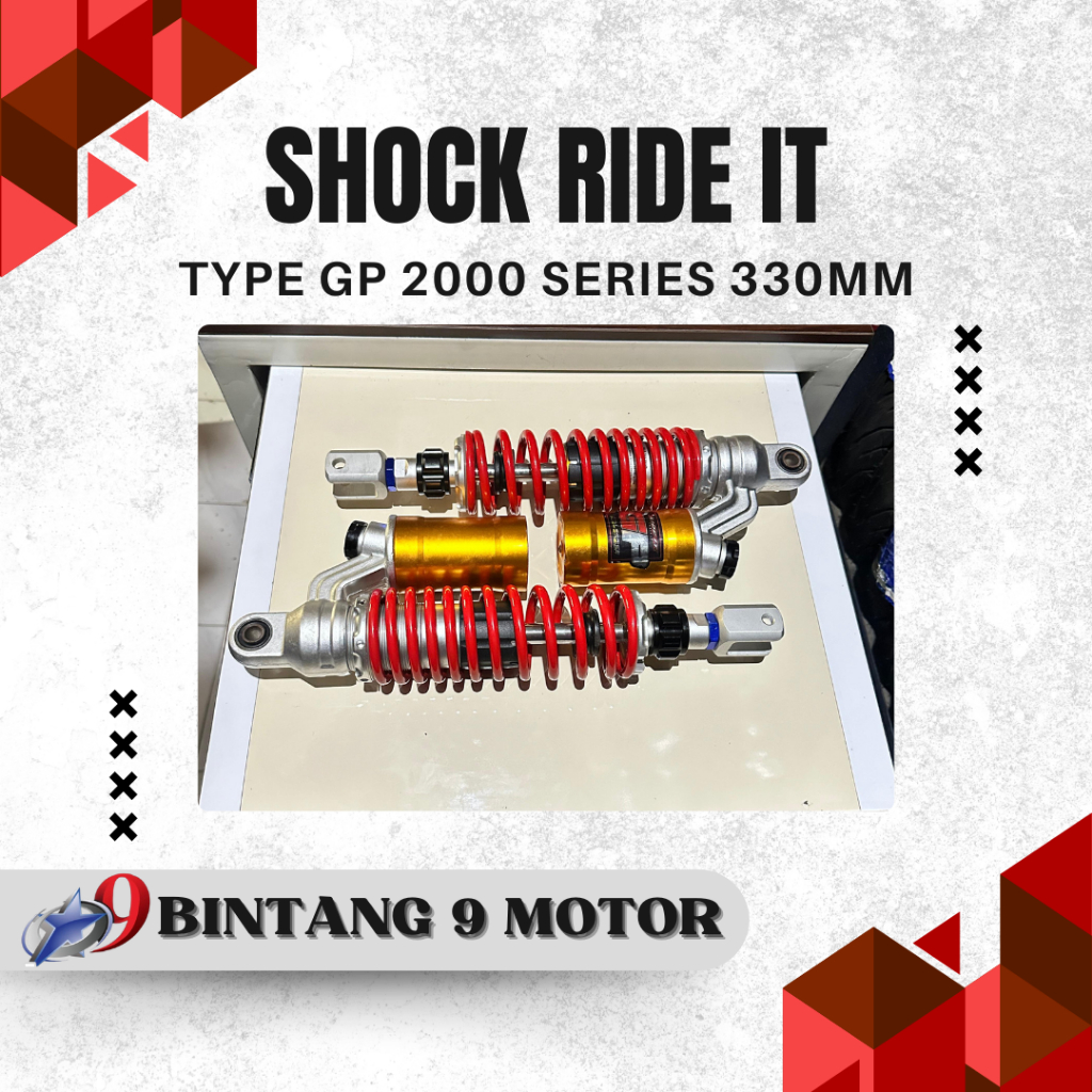 Jual SHOCK SKOK RIDE IT TYPE GP 2000 UKURAN 330MM-BINTANG SEMBILAN ...