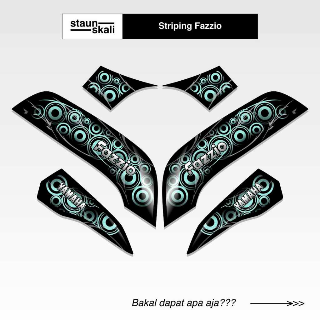 Jual Striping Fazzio Variasi (9) Full Body Custom Original 2022 2023 2024 Standar Ori Keren ...