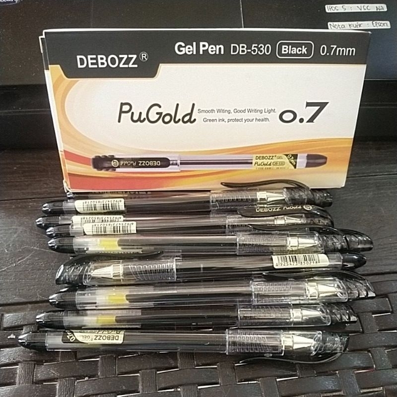 Jual (12pcs) pena debozz gel pen DB-530 0.7mm | Shopee Indonesia