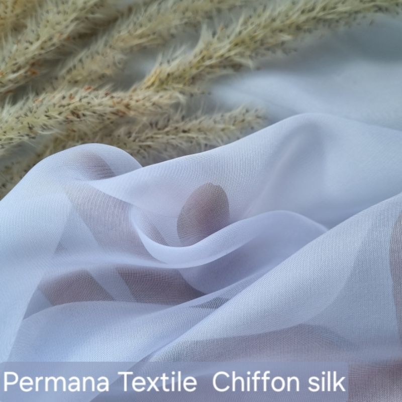 Jual Kain Chiffon Silk | Bahan Sifon Semi Sutra Polos Super Halus ...