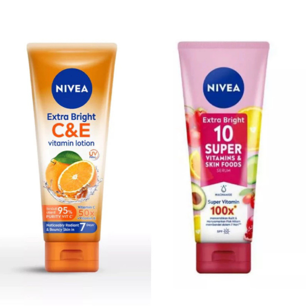 Jual NIVEA Extra White Care & Protect Serum 180 ml | NIVEA Extra Bright 10super vitamin & skin ...