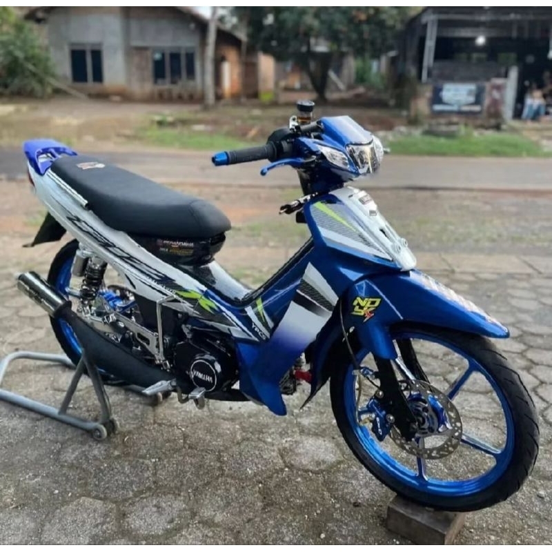 Jual Stiker Fizr Striping decal custom 2004 biru putih TERMURAH ...