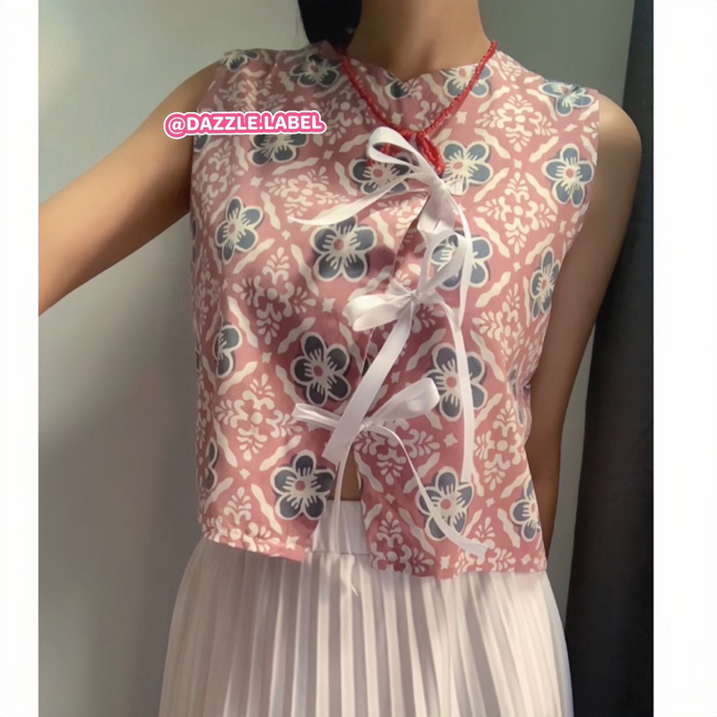 Jual MILI VEST BATIK TALI PITA ROMPI BATIK MOTIF MODERN VEST BATIK ...