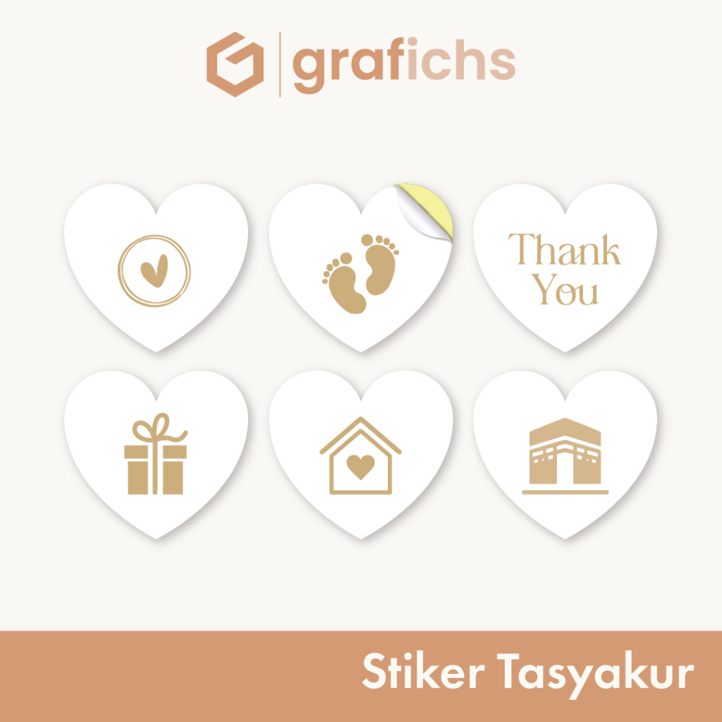 Jual Stiker Hati Tasyakur GIST13-18 by Grafichs | Shopee Indonesia