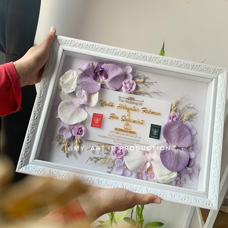 Jual Mahar Akrilik Bingkai Mahar Pernikahan bahan Akrilik Landscape ...