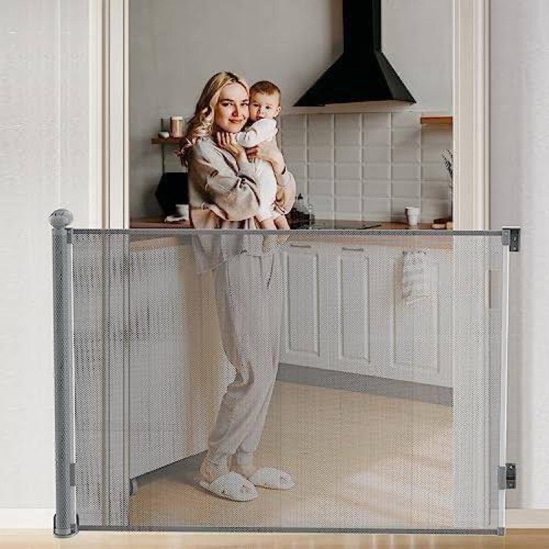 Jual Safety Gate Baby Retractable Lipat Otomatis Childlock Safety Pagar ...