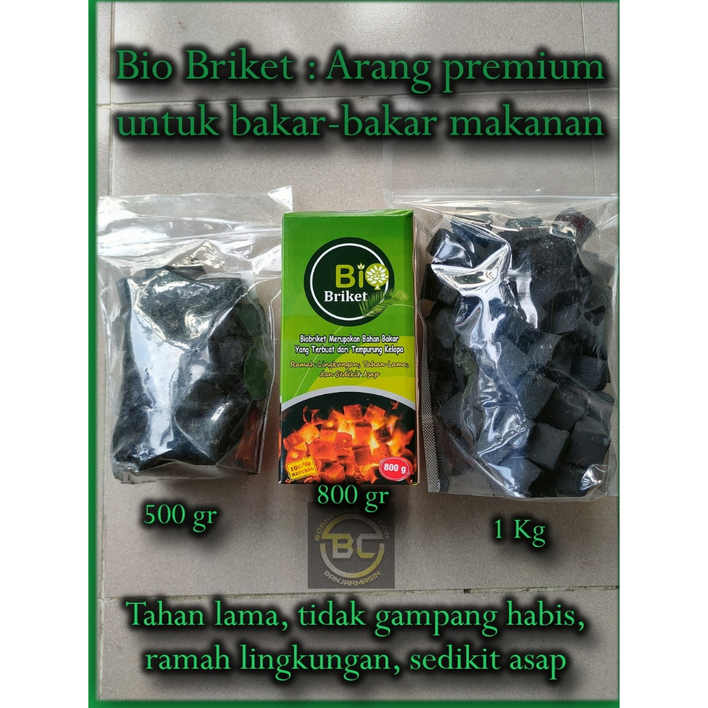 Jual Bio Briket Arang Kualitas premium untuk bakar BBQ sate pentol ...