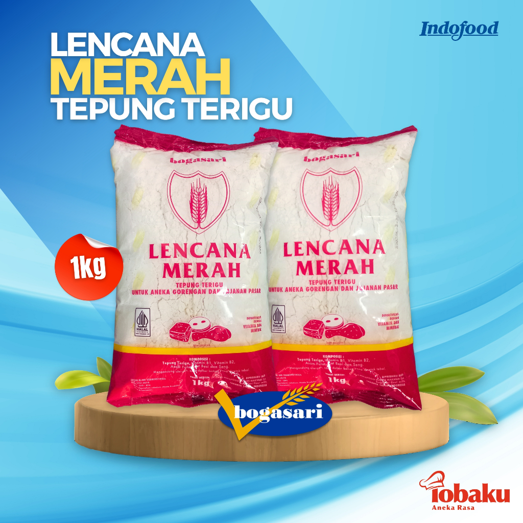 Jual LENCANA MERAH Tepung Terigu 1kg _ | Shopee Indonesia