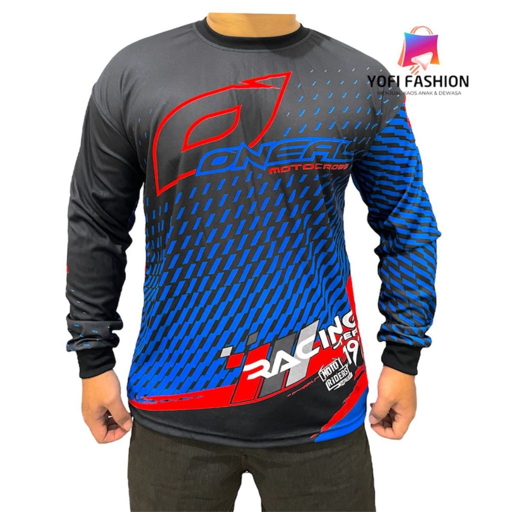 Jual Jersey Balap Motor Cross baju trail kaos balap motor KLX | Shopee ...