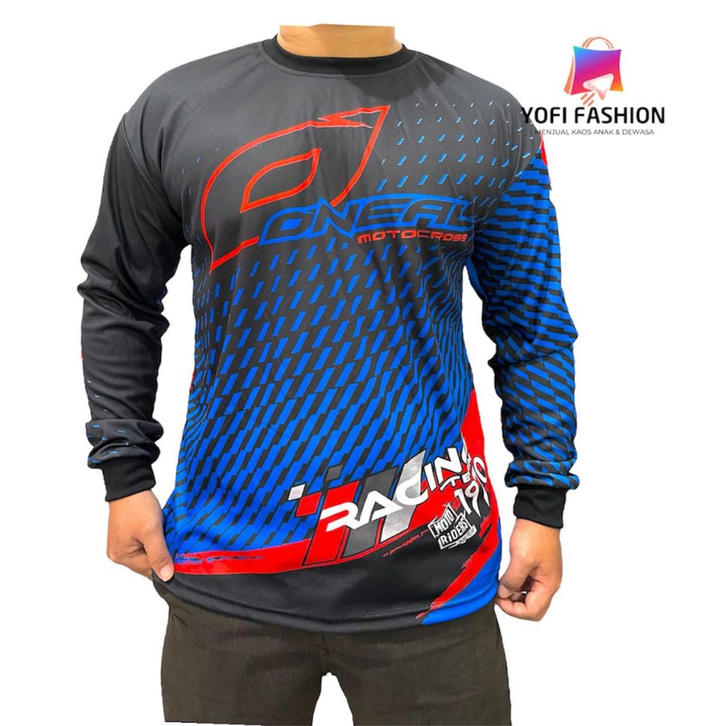 Jual KAOS JERSEY BALAP CROSS DEWASA LENGAN PANJANG FULL PRINTING MODEL ...