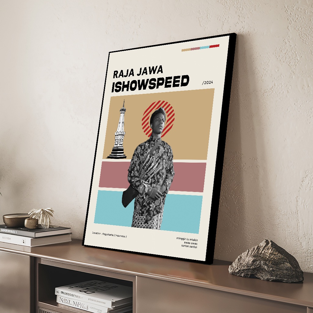 Jual Poster frame iShowSpeed jawa version – Desain Eksklusif untuk Fans ...