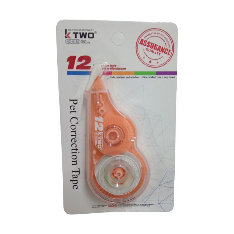 Jual Tipex Kertas K TWO 12 Correction Tape Pita Putih Koreksi Panjang ...
