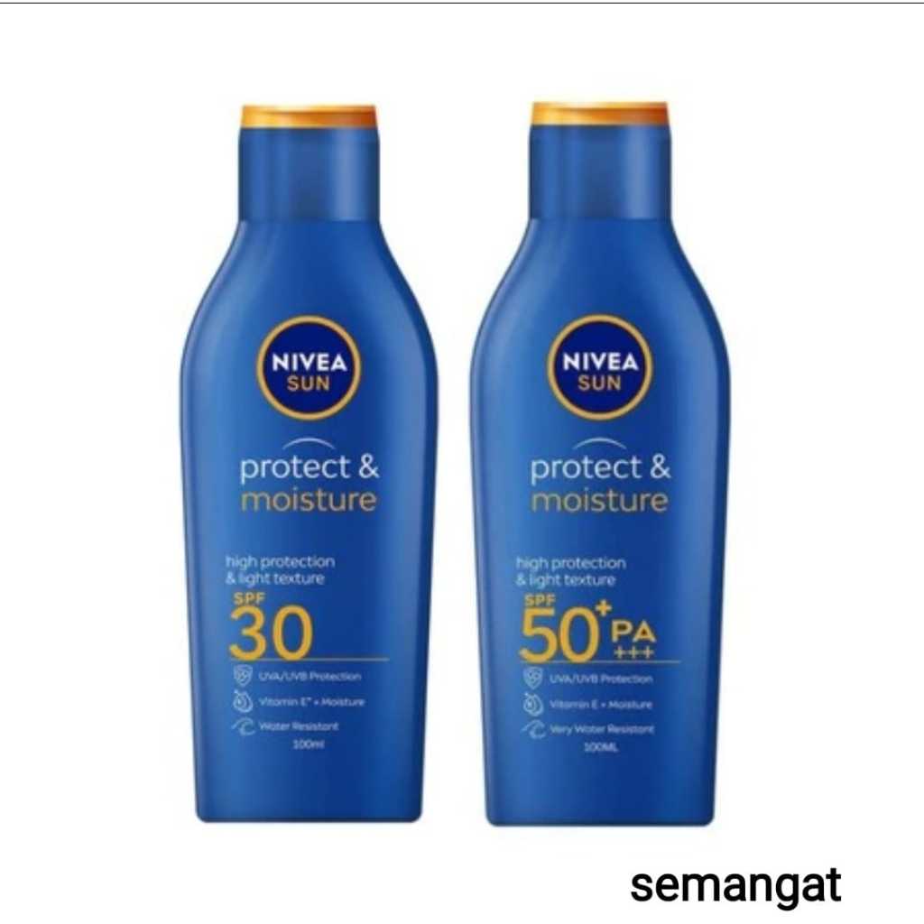 Jual Nivea Sun Protect & Moisture Lotion SPF 30 & SPF 50 100ml ...