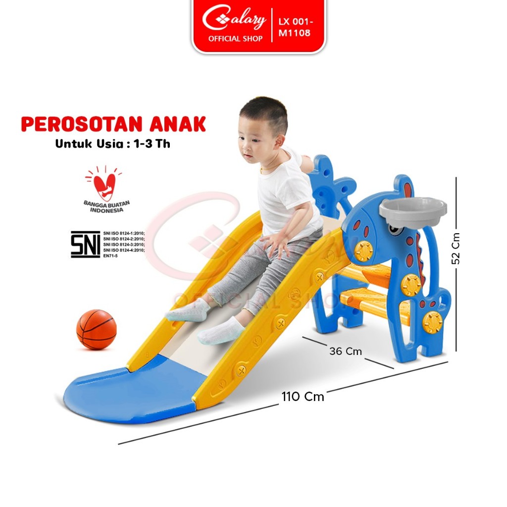 Jual MOLION Prosotan Seluncuran Anak HDPE SNI Anak Hewan Jerapah Mainan ...