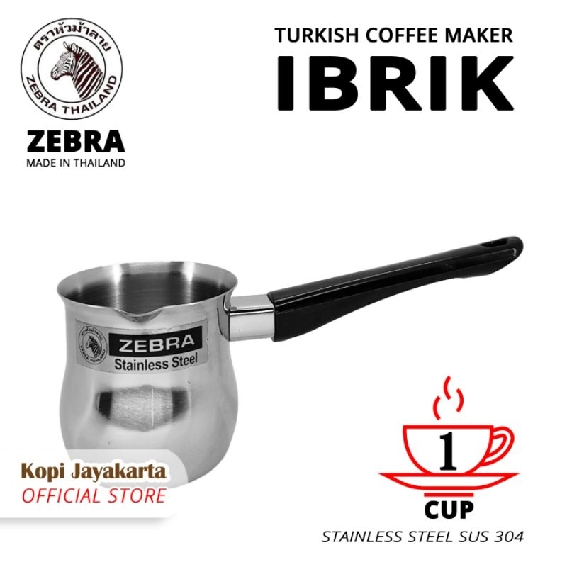 Jual Zebra Ibrik Turkish Coffee Maker for 1 Cup | Shopee Indonesia
