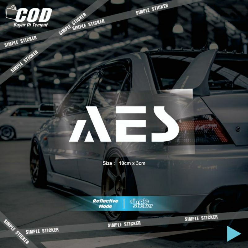 Jual STIKER AES | STICKER CUTTING | REFLECTIVE MENYALA | Shopee Indonesia