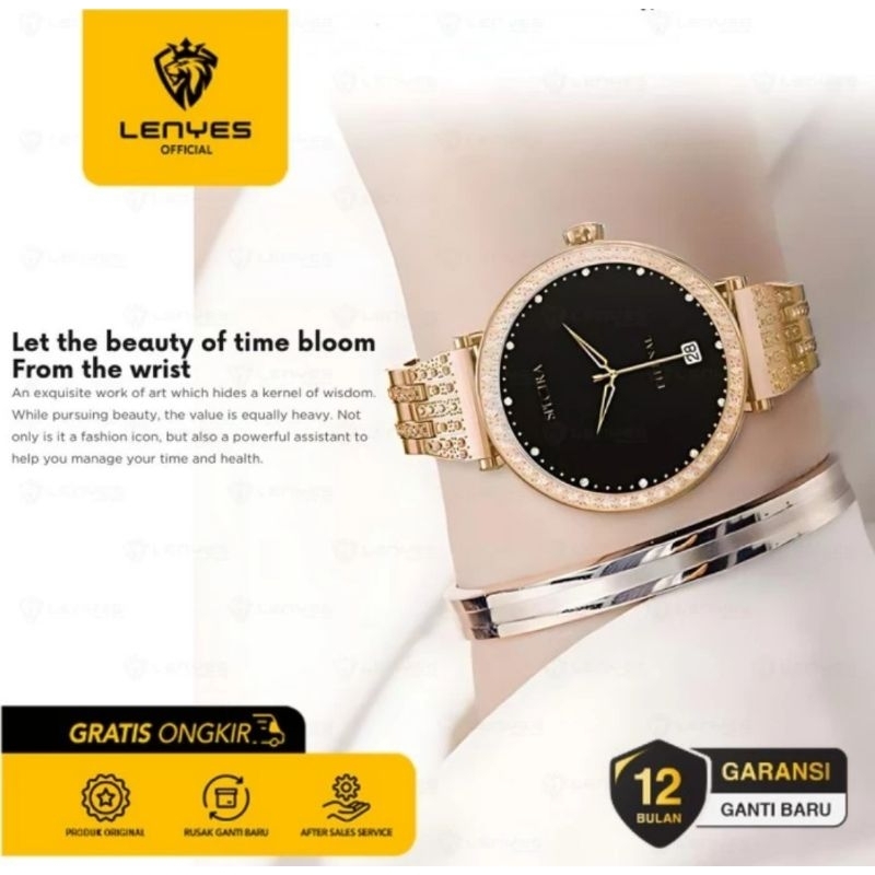 Jual SMARTWATCH LENYES TIFFANY LW-246 ULTRA THIN BODY WIRELESS CHARGING | Shopee Indonesia