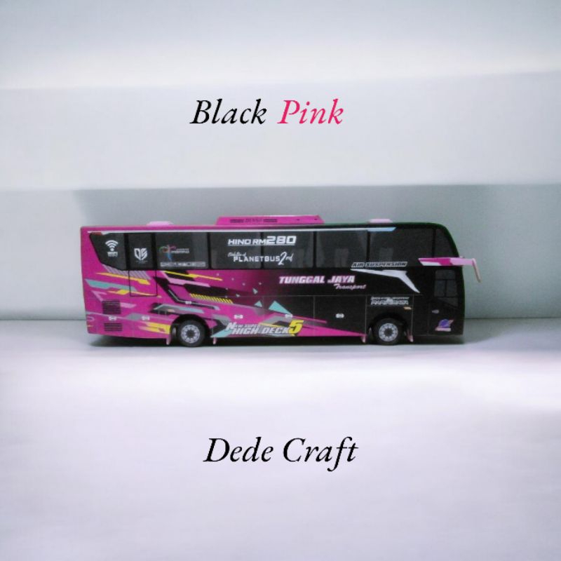 Jual MINIATUR BUS PO TUNGGAL JAYA BLACKPINK NEW JB5 SHD | Shopee Indonesia
