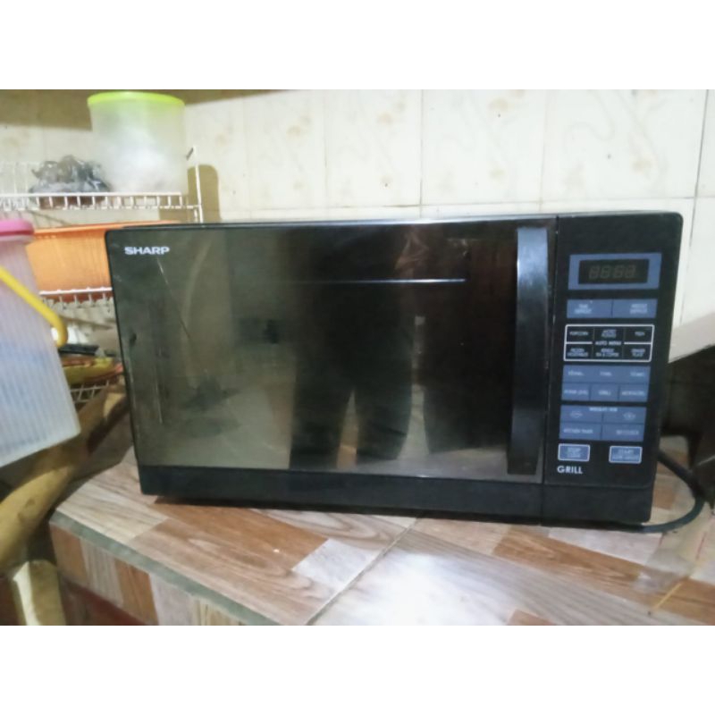 Jual Microwave Oven Sharp R728 25 Liter Warna Hitam Second | Shopee ...