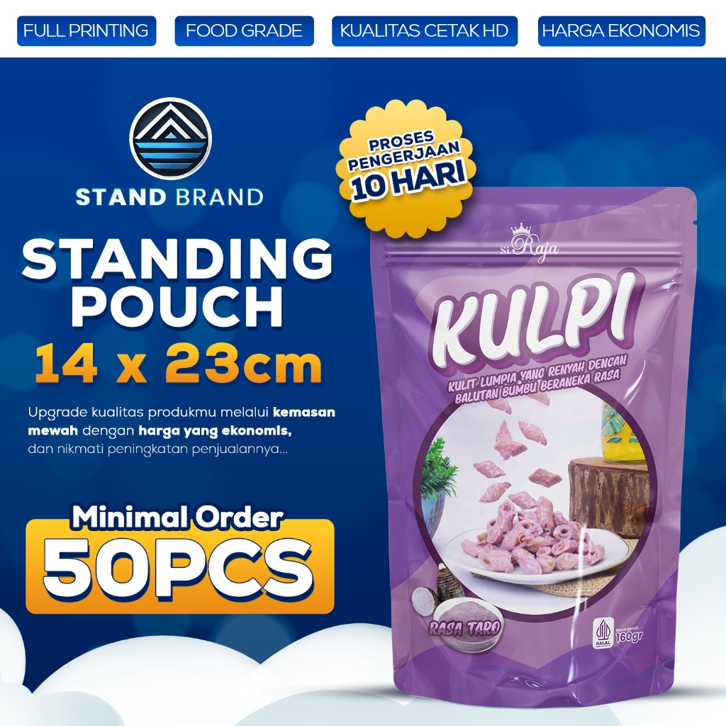 Jual Cetak Kemasan 14x23cm Standing Pouch Packaging Basreng Keripik ...
