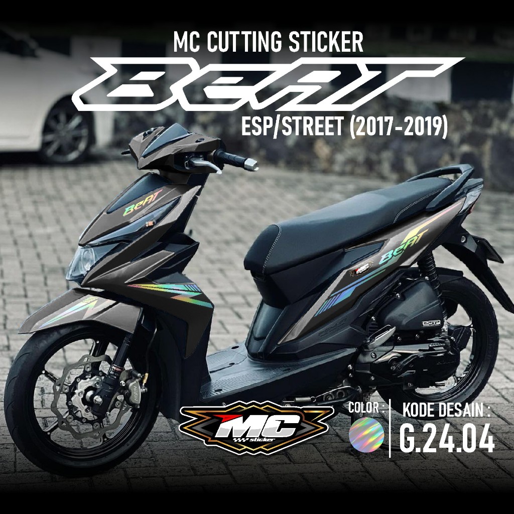 Jual ( COD ) Cutting Stiker Striping Variasi Beat Esp Beat Street 2017 ...