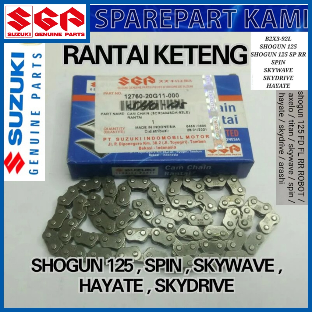 Jual RANTAI KETENG/ TIMING SINTRIK KAMPRAT SGP SUZUKI SHOGUN 125 R SP ...