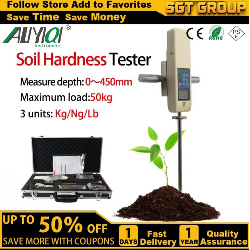 Jual Soil Hardness Tester TYD-2 Kekerasan Tanah TYD2 Meter Gauge ...