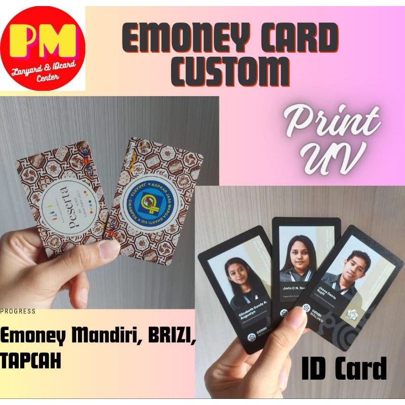 Jual Etoll Emoney Flazz Tapcash Brizzi Custom Print Foto Card ID Card ...