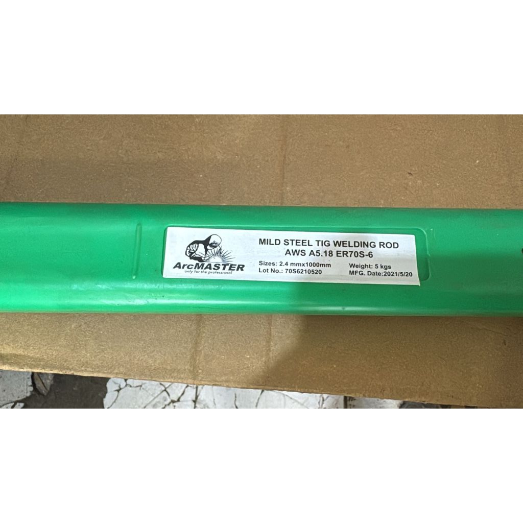Jual Kawat Las Argon/Tig Rod/ Filler Besi ER70S-6 diameter 2.4mm ...