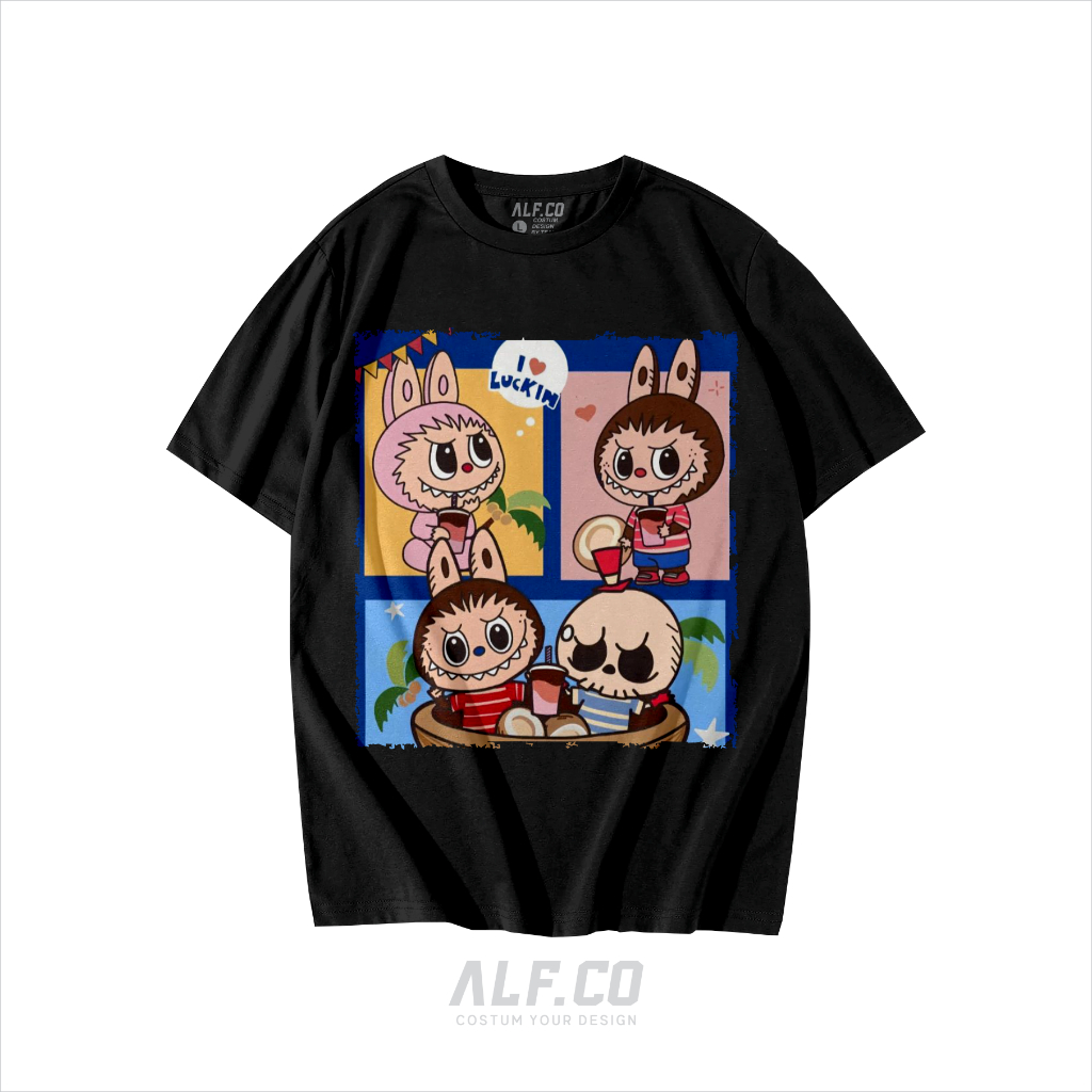 Jual Baju Kaos Labubu Kaos Atasan Unisex Pria Wanita Kartun Labubu ...
