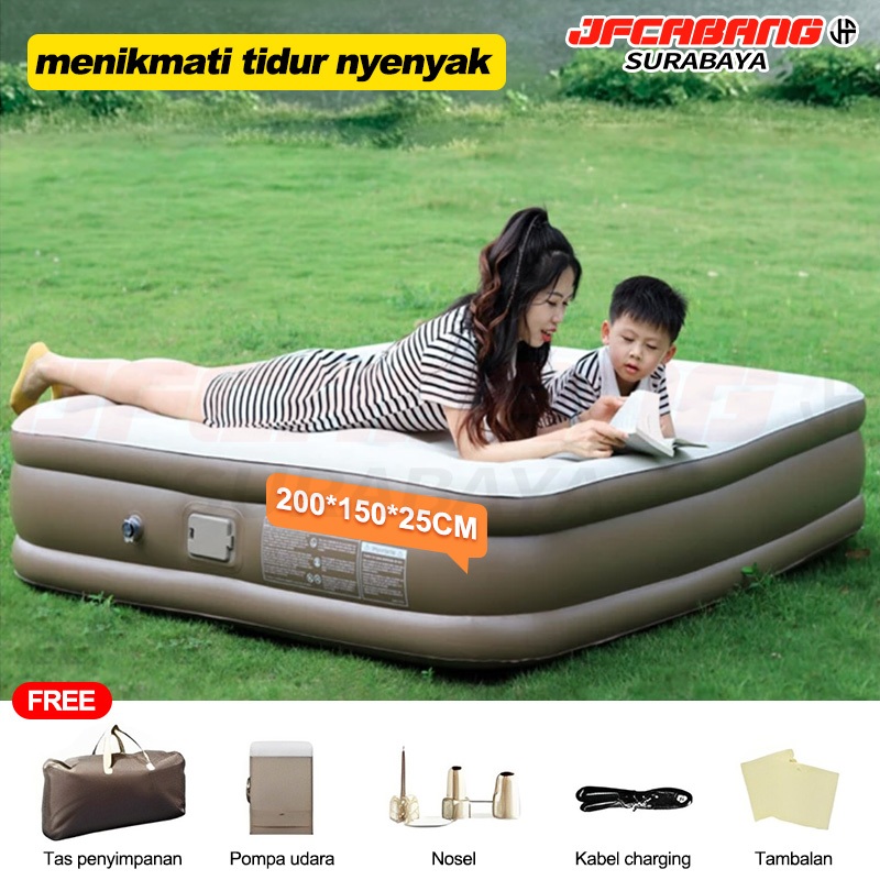 Jual Kasur Pompa Matras Tidur Kasur / Angin Pompa Tiup Double Air Bed ...
