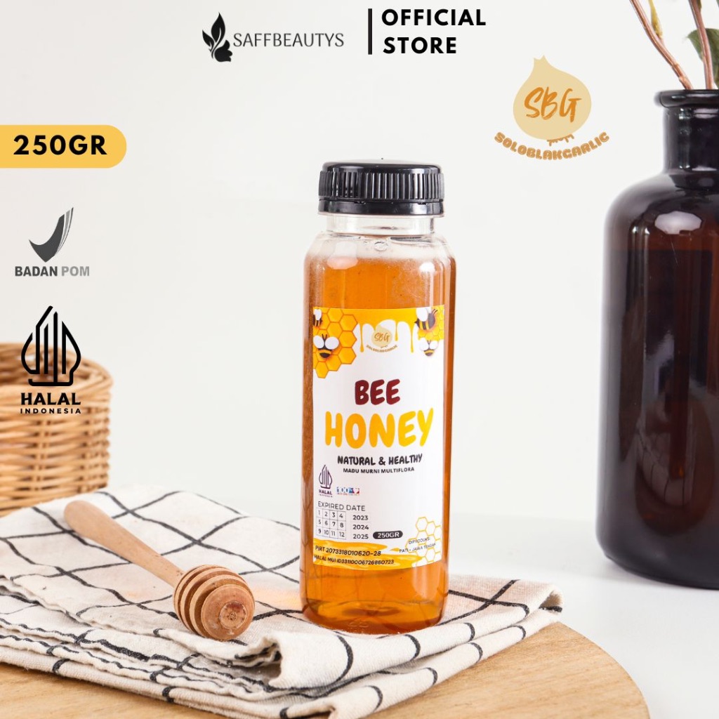 Jual Bee Honey - Madu Asli Multi Flora Original 250gr HALAL & DINKES ...