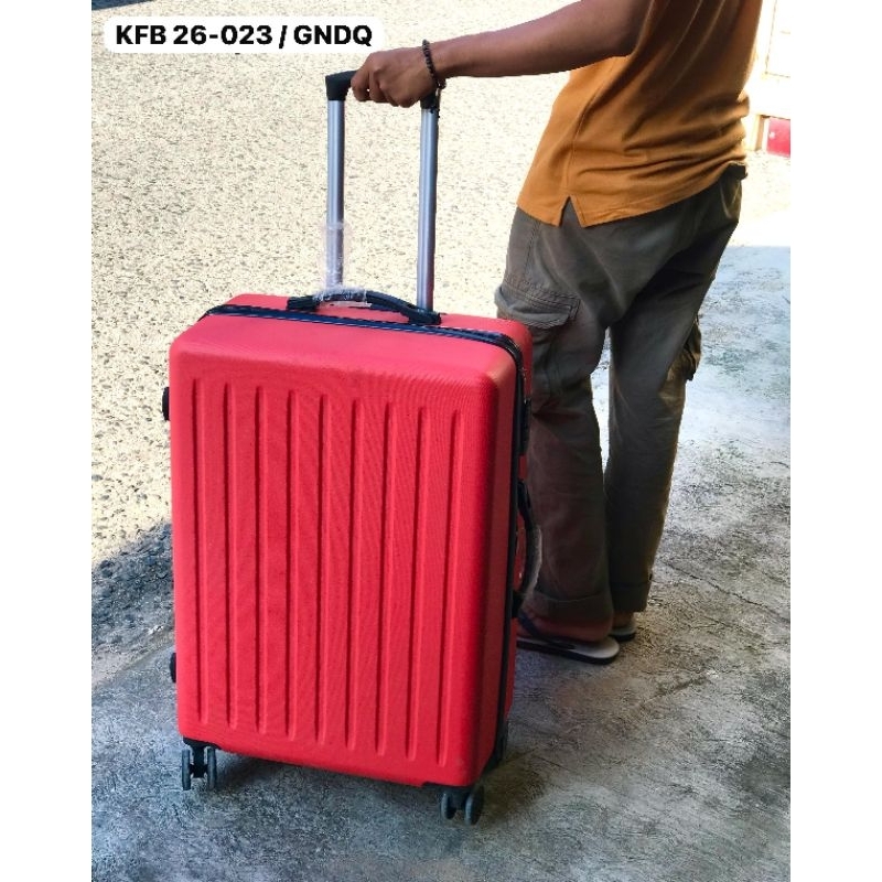 Jual koper 26 in merah yang original anti pecah kialitas mantu ...