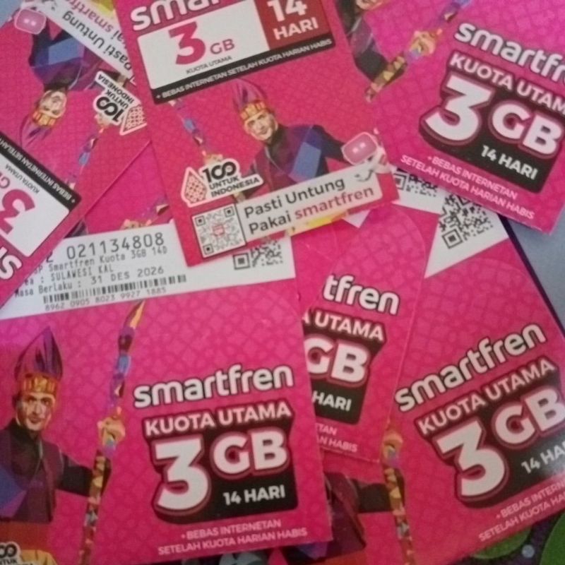 Jual Kartu Perdana Smartfren 3GB Nasional Sulawesi | Shopee Indonesia