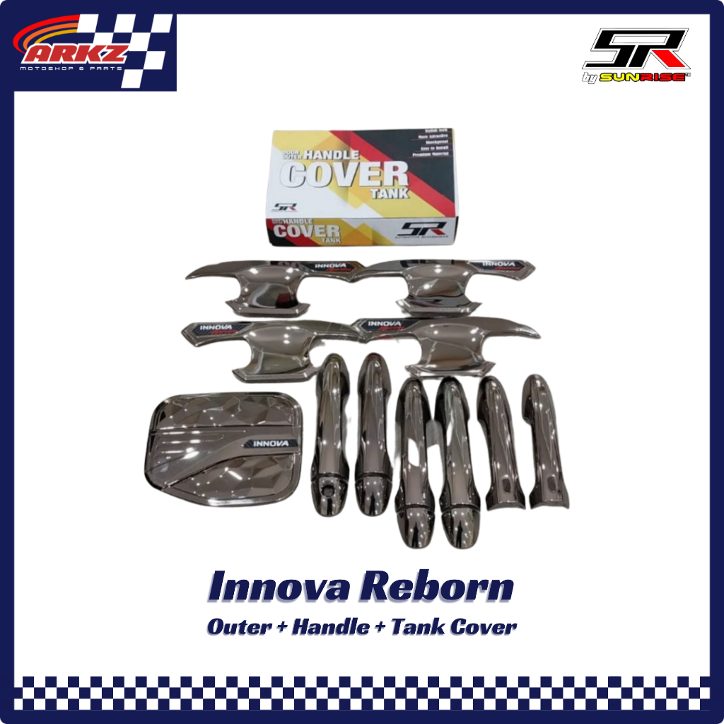 Jual PROMO PAKET OUTER HANDLE + TANK COVER PINTU DAN TUTUP TANGKI MOBIL INNOVA REBORN VELOZ 2022 ...