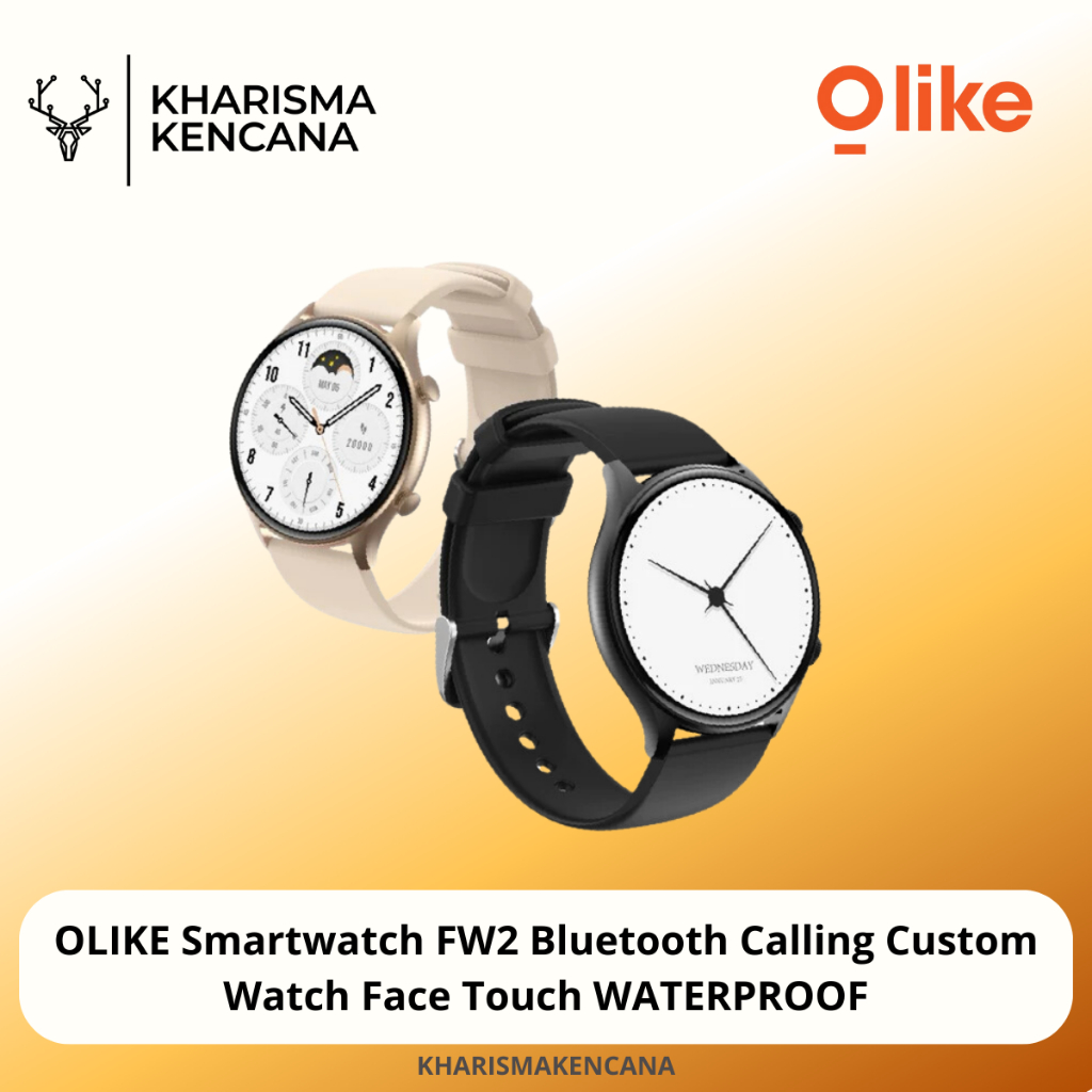 Jual OLIKE Smartwatch FW2 Bluetooth Calling Custom Watch Face Touch ...