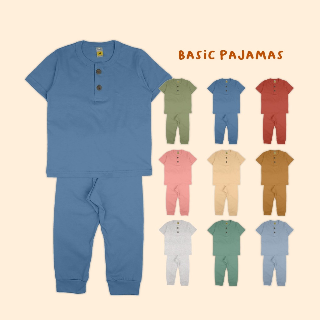 Jual PAJAMAS BASIC COTTON 1-10 T | Shopee Indonesia