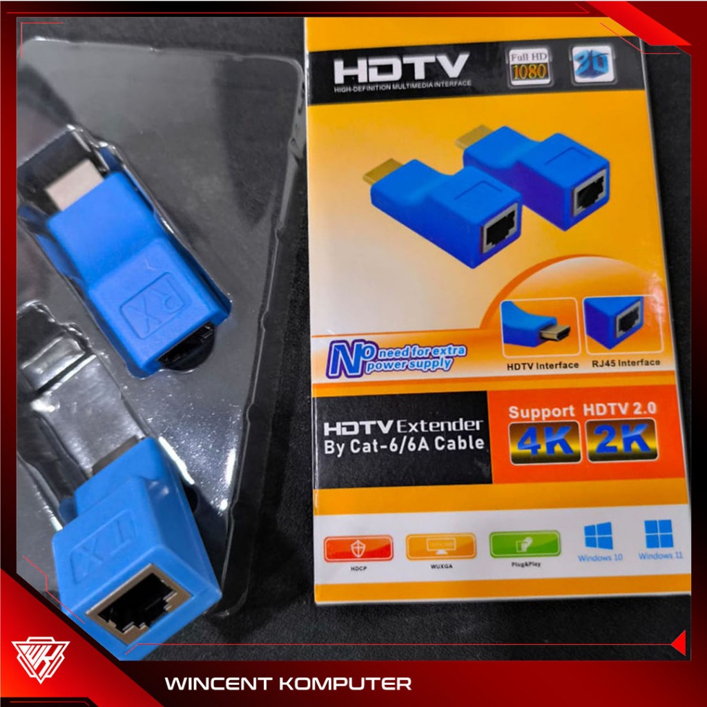 Jual HDMI Extender 30 Meter Hdmi To Lan Rj45 | Shopee Indonesia