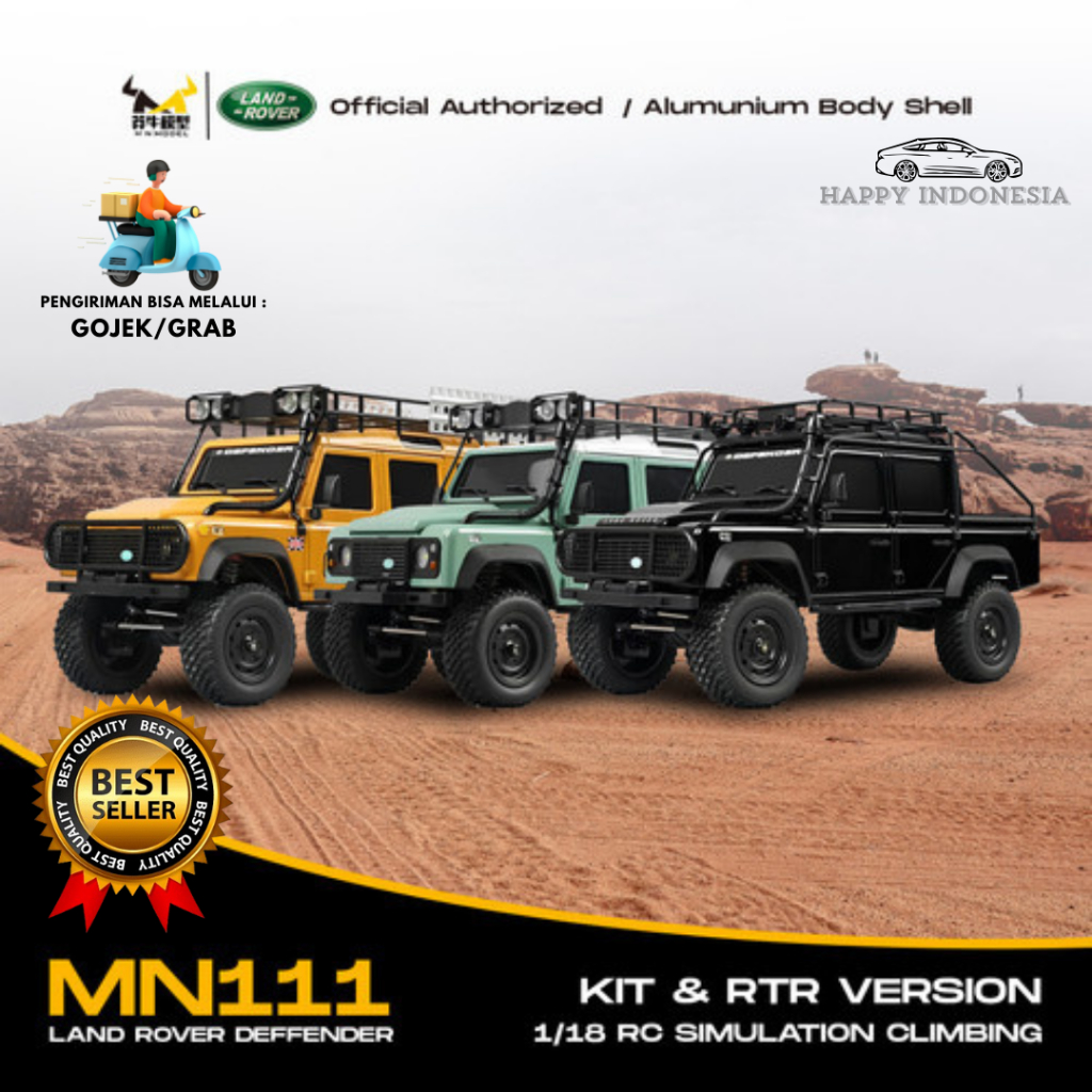 Jual RC Car Mobil Land Rover Defender MN111 KIT MN-111 RTR - KIT D110 1/18 Offroad Mainan Anak ...