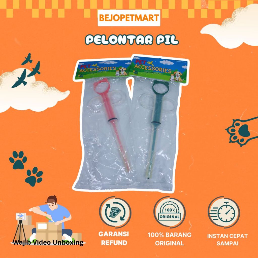 Jual Feeding Kit Pelontar Pil / Alat Obat Kucing / Alat Pelontar Obat ...