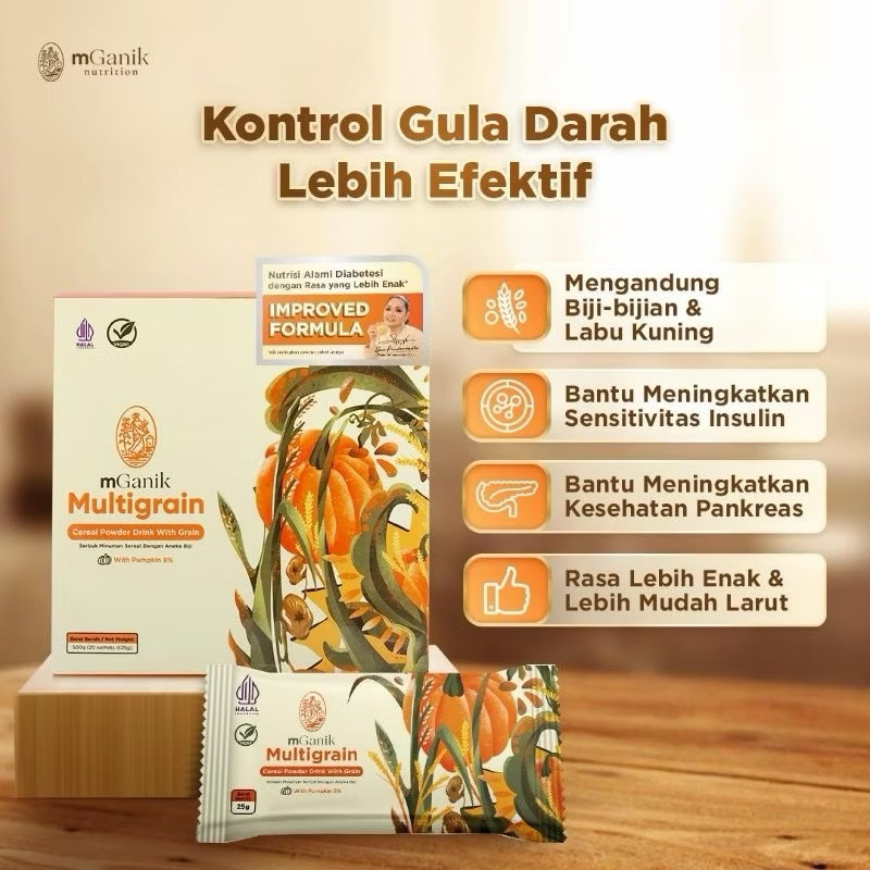 Jual (BONUS GIFT!) PROMO MGanik Multigrain 1 box 20 sachet Pengganti ...