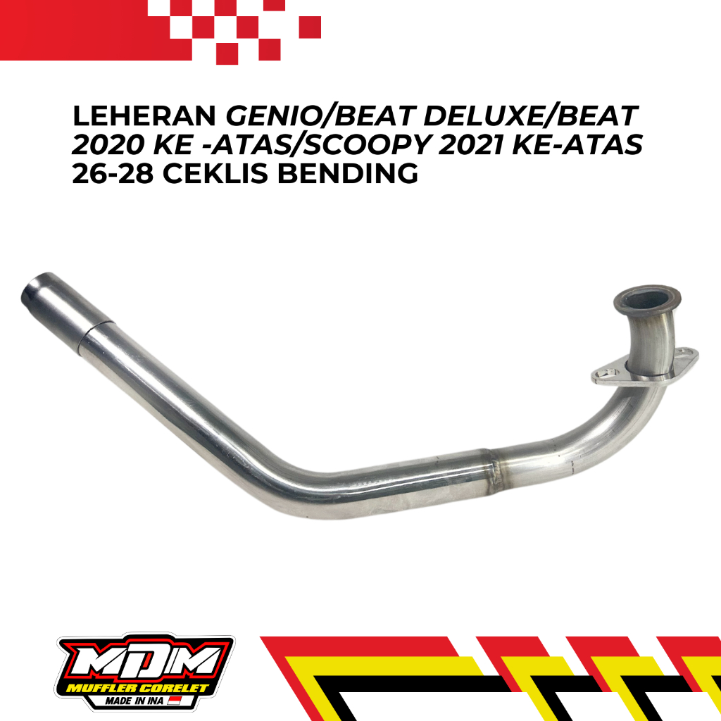 Jual MDM RACING MUFFLER Pipa Leher Kenalpot Genio / Deluxe / Beat 2020 ...