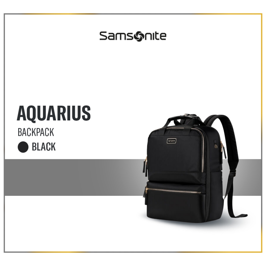Jual Samsonite Aquarius Backpack - Black | Shopee Indonesia