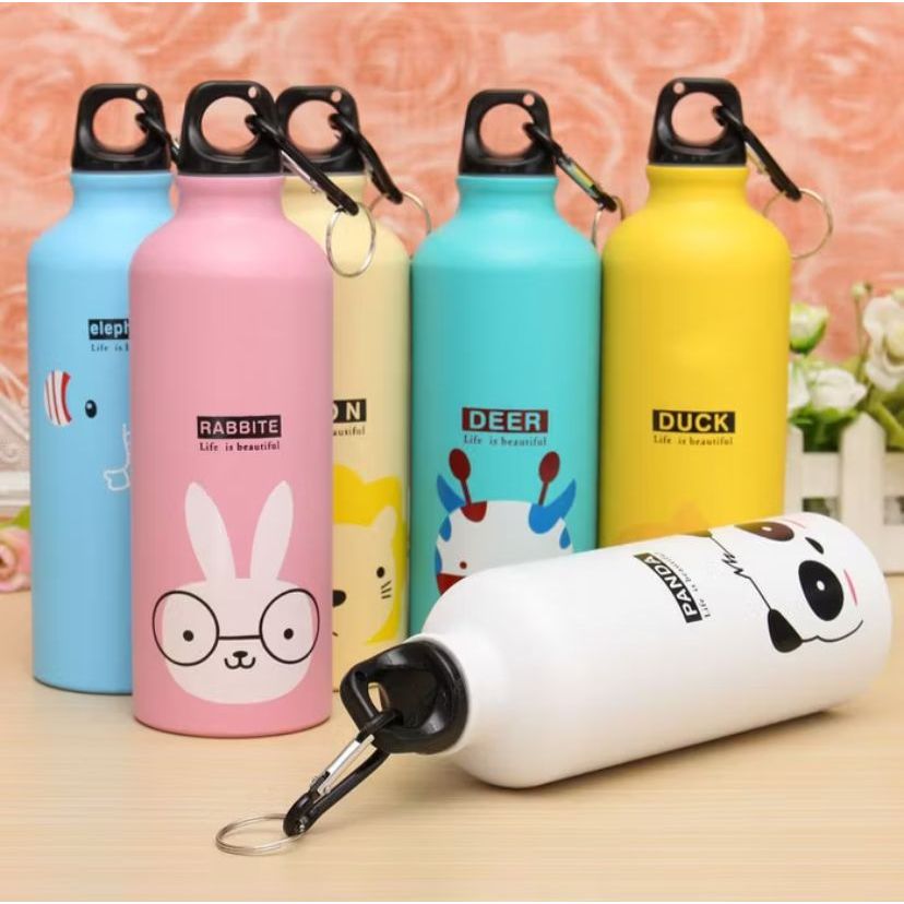 Jual Botol Sport Aluminum 500ml / Botol Sport Kartun 500ml | Shopee ...