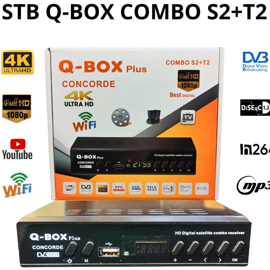 Jual SET TOP BOX DIGITAL COMBO DVB S2 T2 WIFI STB Antena SUPER HD ...